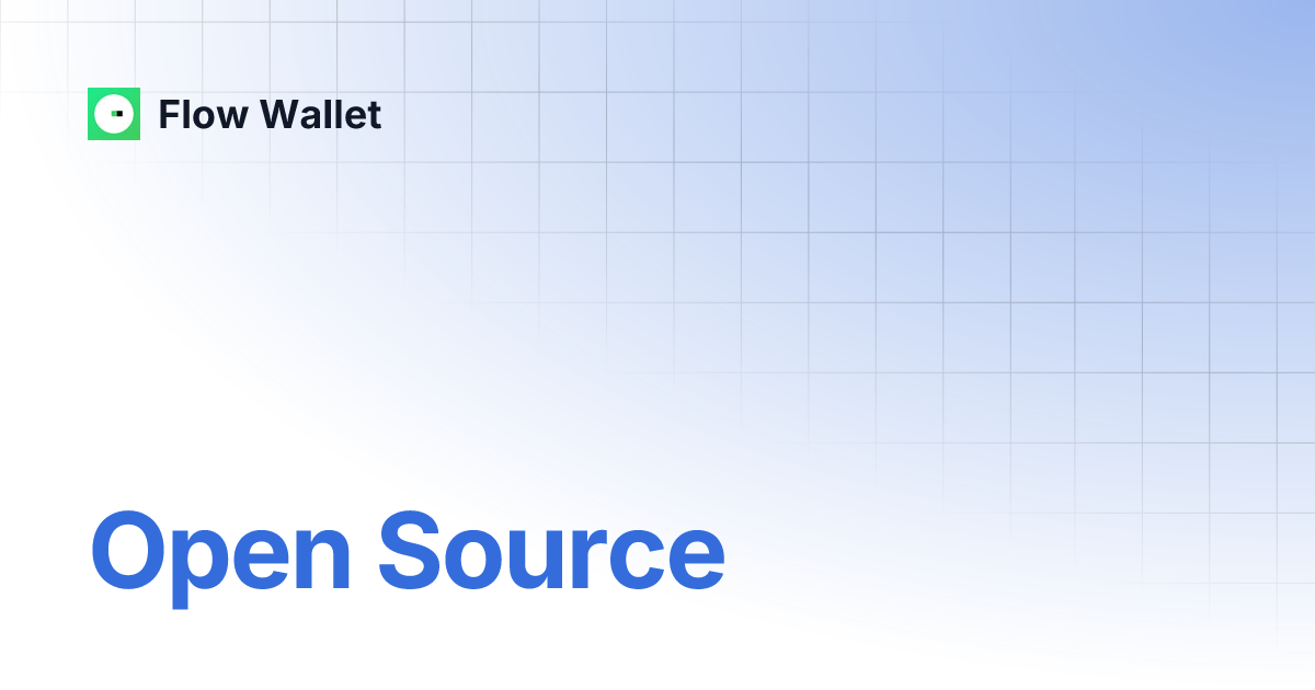 Open Source | Flow Wallet