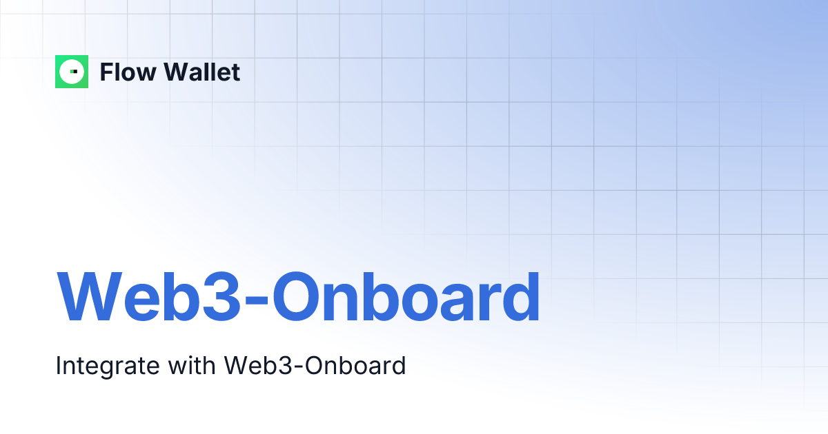Web3-Onboard | Flow Wallet